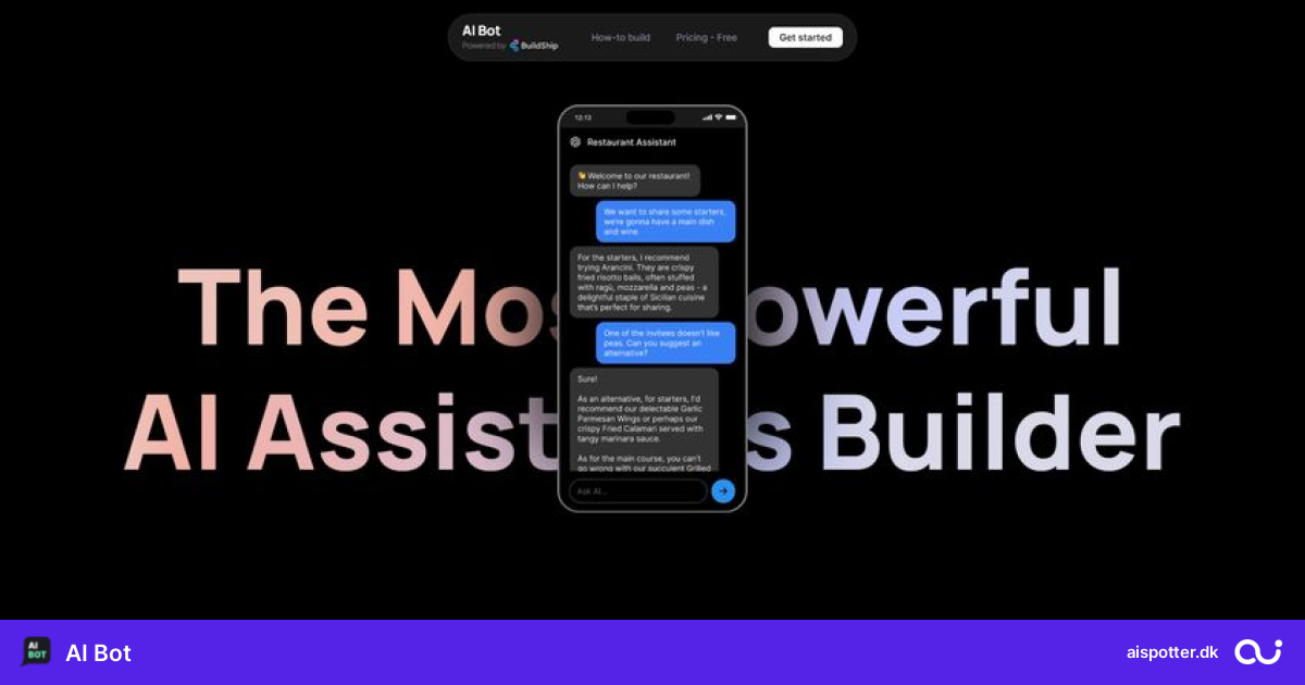 AI Bot - AI Bot tilbyder en platform uden kode til at skabe AI ...