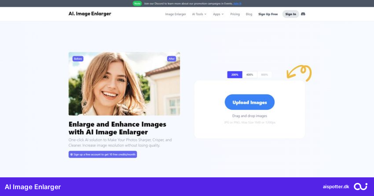 AI Image Enlarger - Forbedr og opskalér dine billeder med Imglars ...