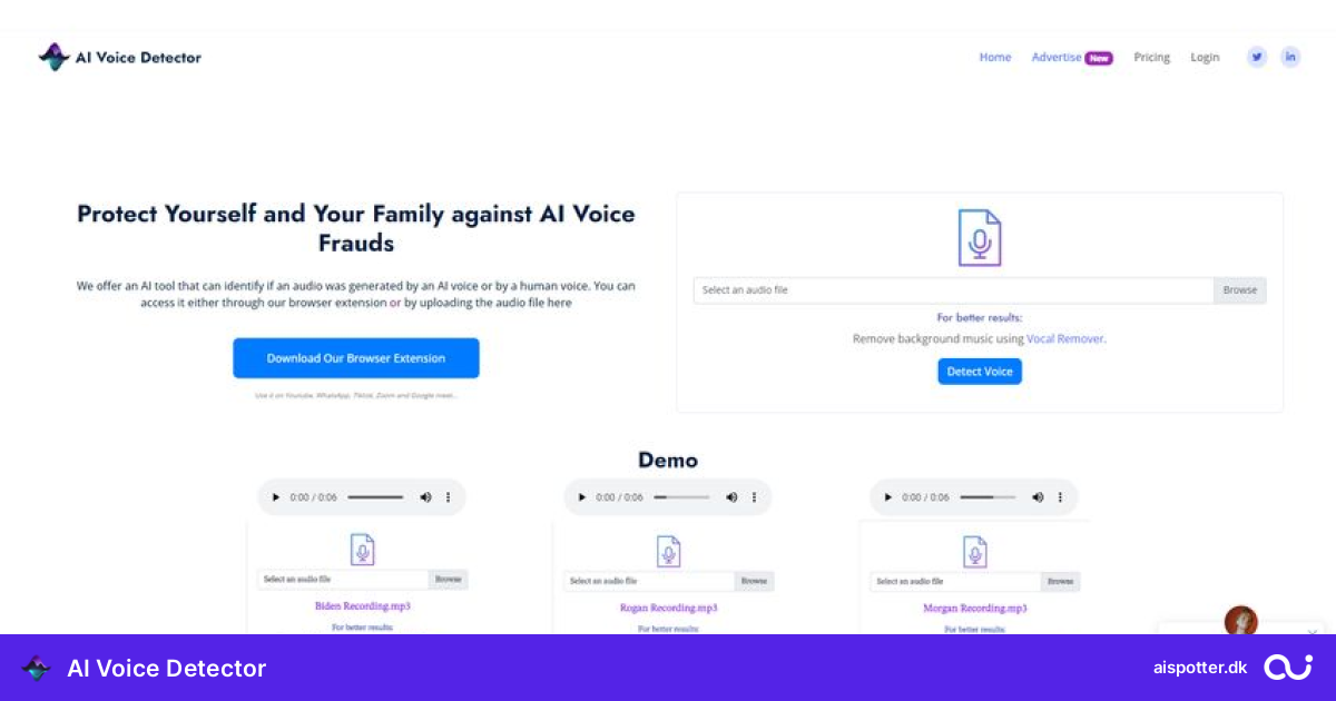 AI Voice Detector - AI-drevet værktøj til at opdage AI-genereret ...
